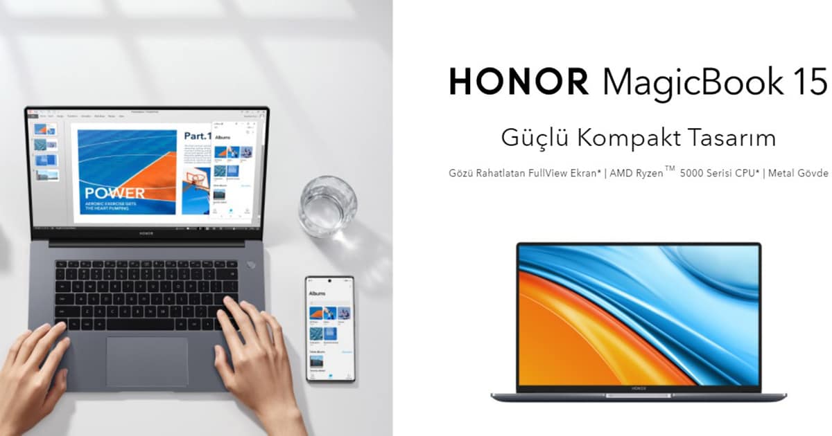 HONOR MagicBook 15 2021 AMD | HONOR Resmi site (Türkiye)